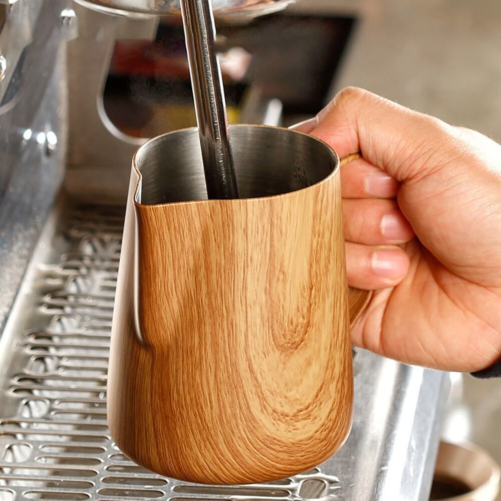 Steaming Milk Stainless Steel Pitchers 350/600ml Measuring Cup For ...