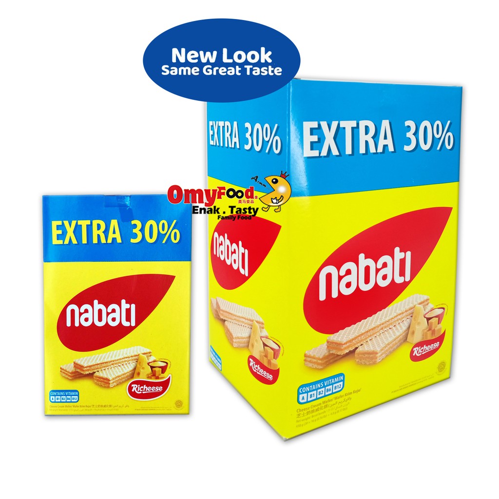 16g x 20pcs Nabati Cream Wafer Extra 30% [Richeese Cheese / Richoco Chocolate] [OmyFood ...