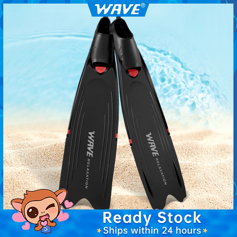 WAVE Professional Deep Sea Diving Fins Long Blade Diving Fins For ...