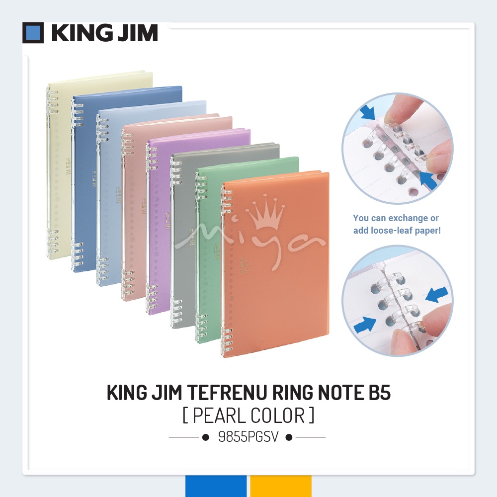 KING JIM TEFRENU BINDER NOTEBOOK [ PEARL SERIES ] -B5 | Shopee Malaysia