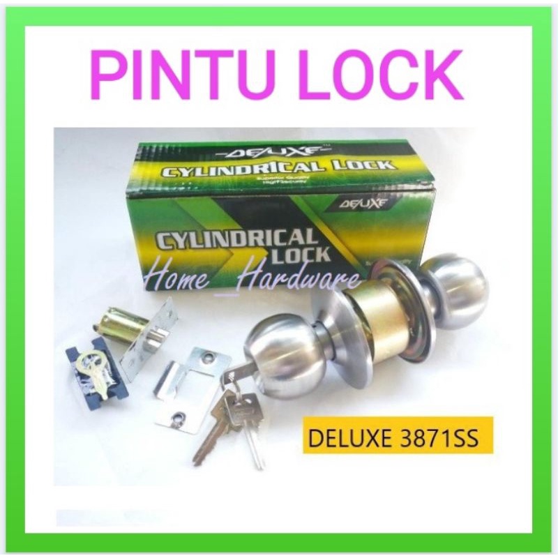 ( High Quality ) Cylindrical Door Lock Set ( Round Ball ) ; Tombol ...