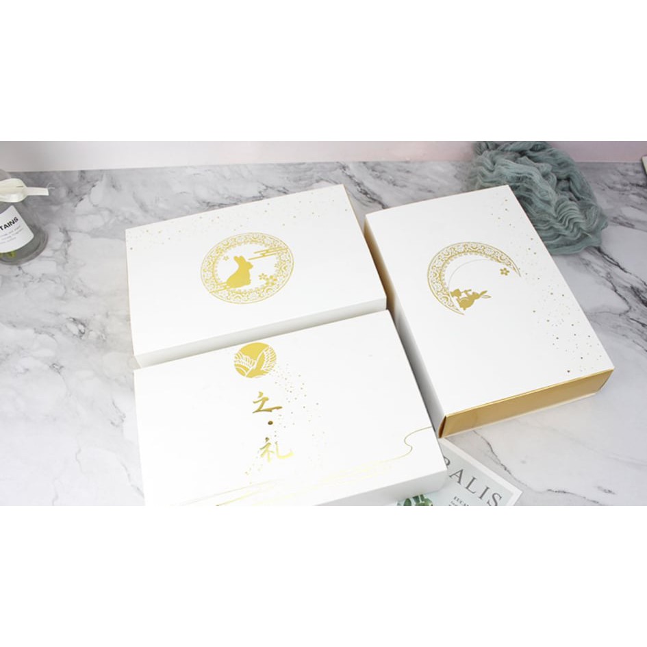 Gold Mooncake Box, Rabbit Moon Cake box, Drawer mooncake box, Mid ...