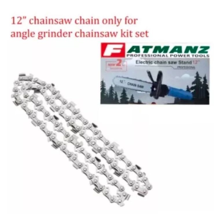 Rantai Chain Saw 12" Inch Chain Only For Angle Grinder Chain Saw Kit ...