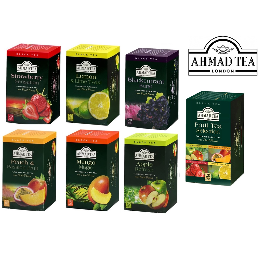 【HALAL】 AHMAD TEA Fruit Black Tea 20 Tea Bag - Fruit Tea Selection ...