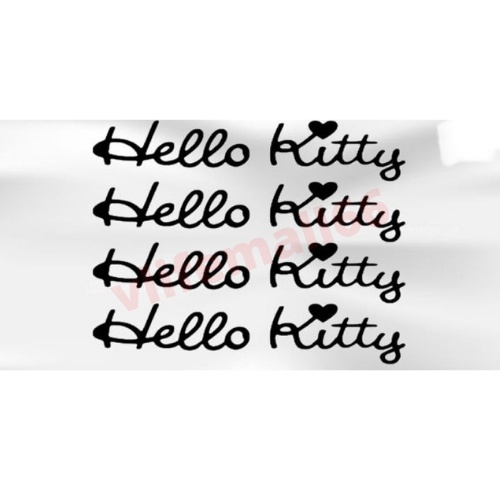 [ HIGH GRADE ] 4 PCS HELLO KITTY CAR HANDLE STICKER KERETA MYVI AXIA ...