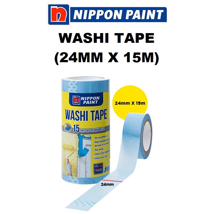 Nippon Washi Tape | Masking Tape | Strong Adhesive Painting Tape 24mm ...