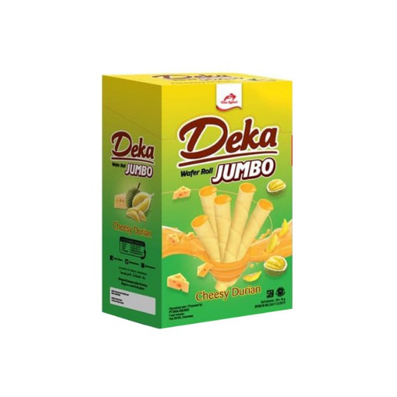 Jumbo CHEESY DURIAN WAFER ROLL ROLL DEKA (BOX Content 20) | Shopee Malaysia