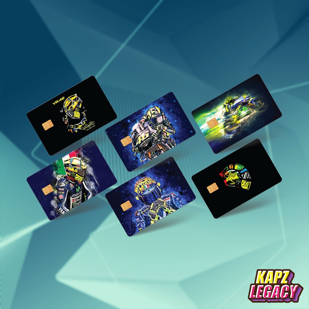 KapzLegacy VR46 ATM Bank Sticker Card Cover Access Touch n Go Skin Bank ...