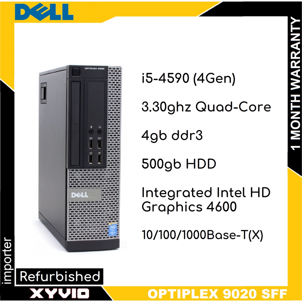 Dell Optiplex 9020 SFF Intel Core i5-4590 4 Generation Processor SFF PC ...