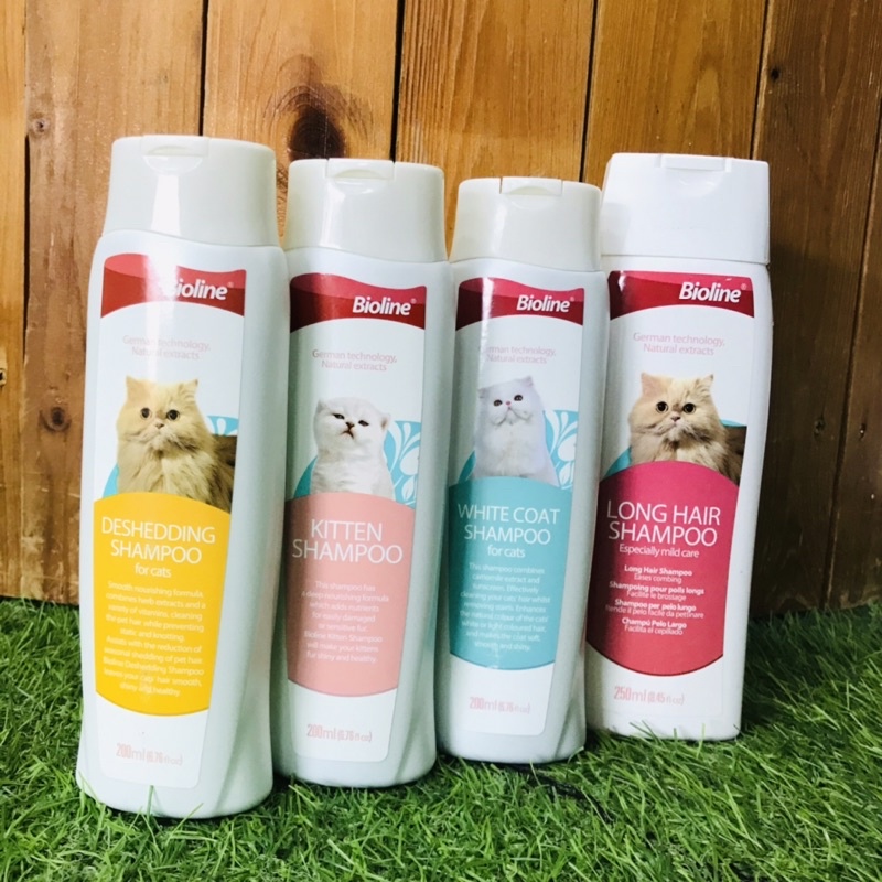 SHAMPOO KUCING BIOLINE Whitening : Deshedding : Kitten : Long hair ...