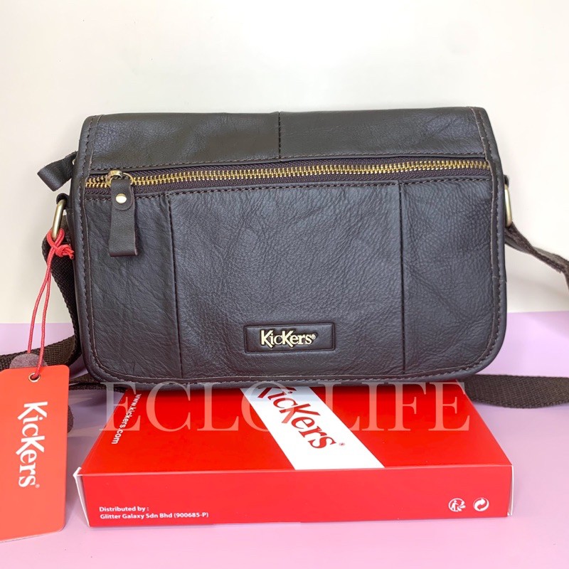 Kickers Sling Bag Genuine Leather 100% Original [78672] | Shopee Malaysia