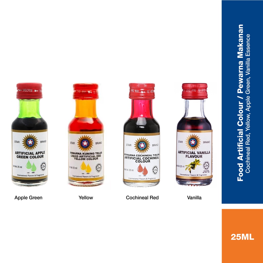 Star Brand Liquid Artificial Colour (Food Colouring) / Pewarna Makanan ...