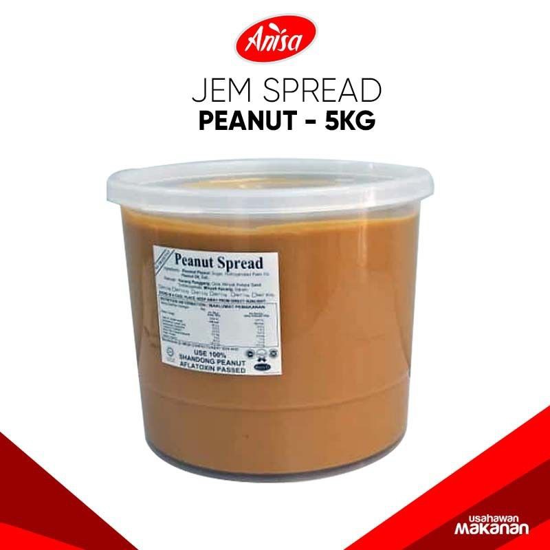 Jem Perisa Peanut/ Peanut Waffle Spread 5KG [Untuk Waffle, Biskut, Kek ...