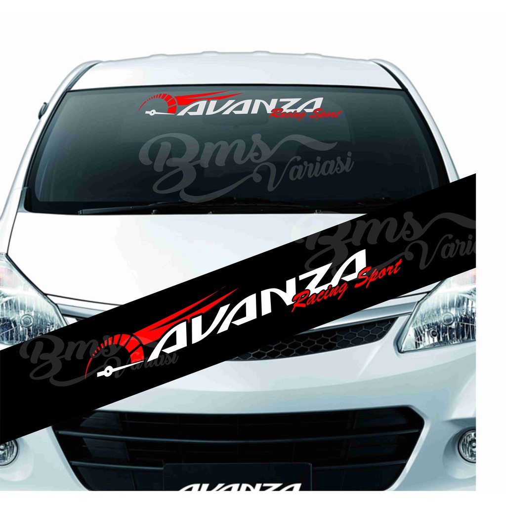 Latest cutting stickers for avanza racing sport windshields | Shopee ...
