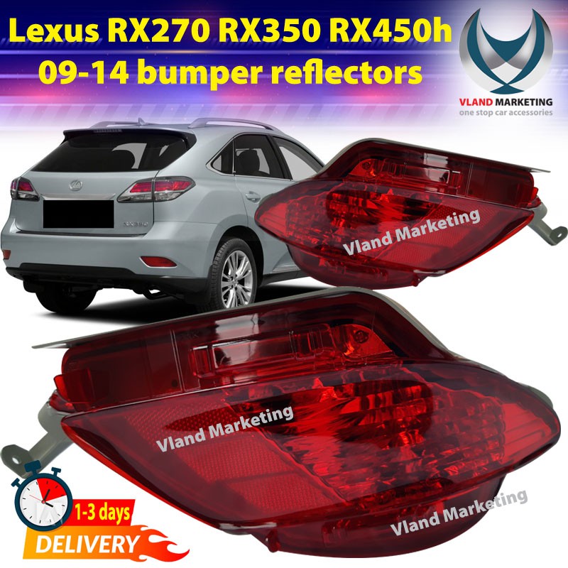 Lexus RX270 RX350 RX450h 2009 - 2014 rear bumper Reflector | Shopee ...