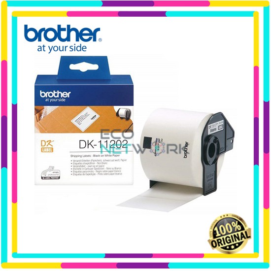 BROTHER P-TOUCH ORIGINAL DK11202 SHIPPING LABEL (62mm x 100m x 300pcs ...