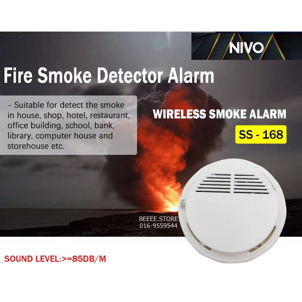 Wire/Wireless Alarm Security Smoke Detector Fire Sensor Beeping Alarm ... Wire/Wireless Alarm Security Smoke Detector Fire Sensor Beeping Alarm ...