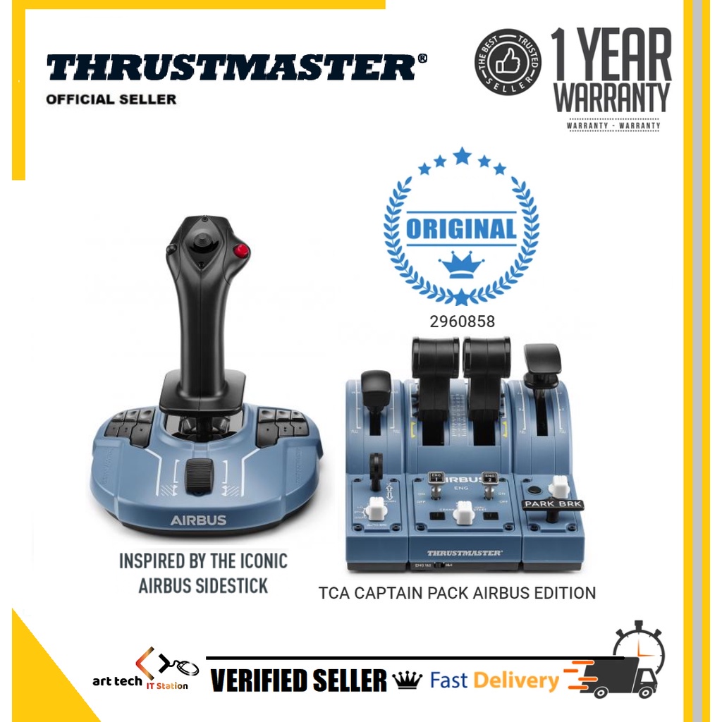 Thrustmaster TCA CAPTAIN PACK X AIRBUS SIDESTICK & QUADRANT XBOX | PC ...
