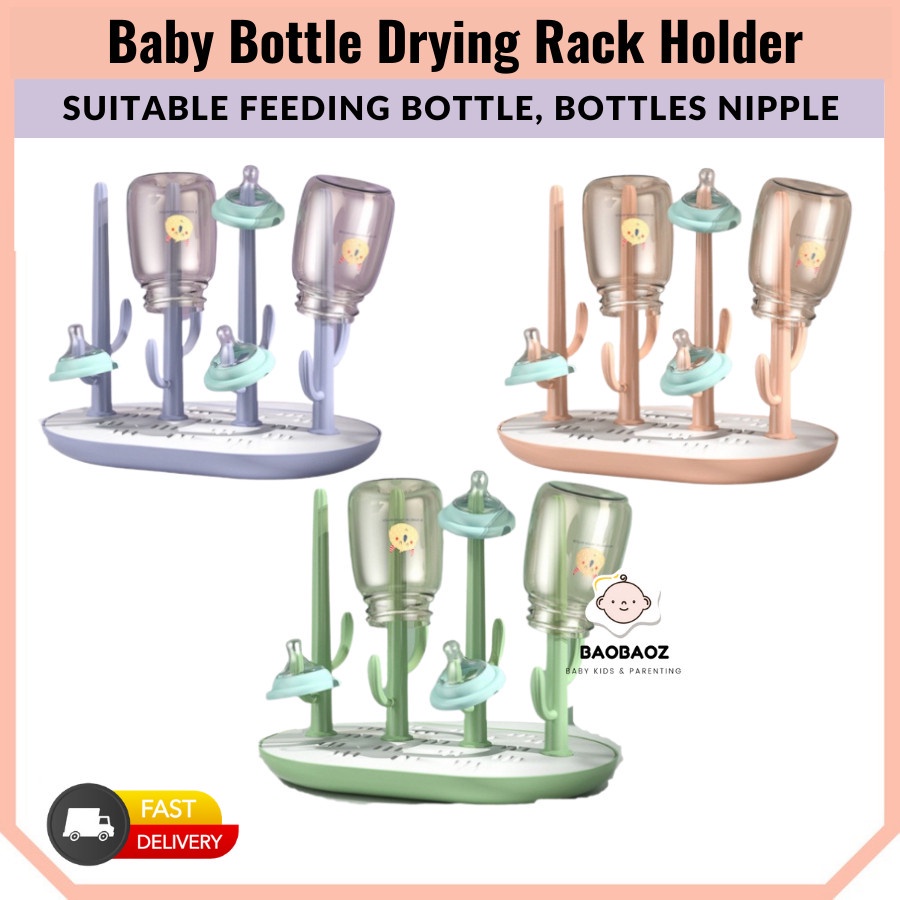 Baby Bottle Drying Rack Drainer Dryer Rack Feeding Holder Stand Drain ...