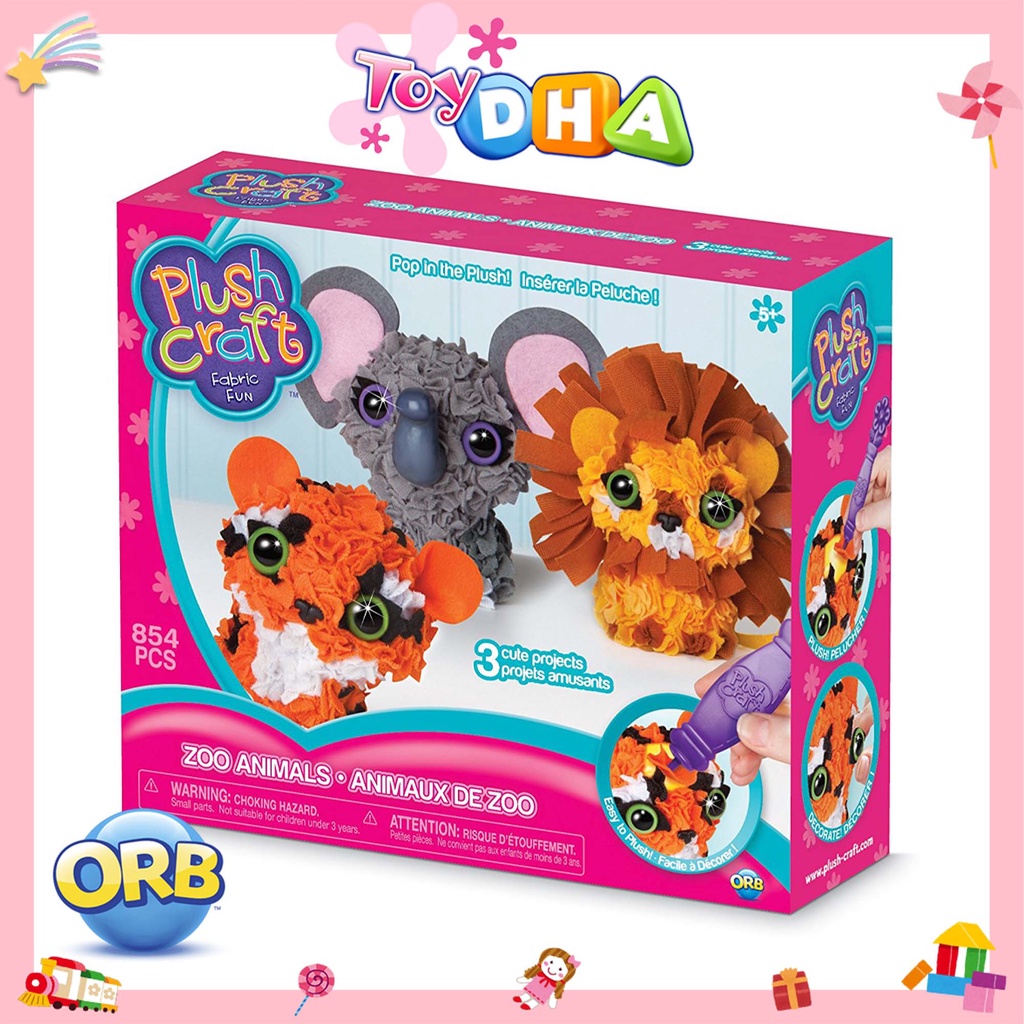 The Orb Factory PlushCraft Zoo Animal (3D Minis)(76290) | Shopee Malaysia