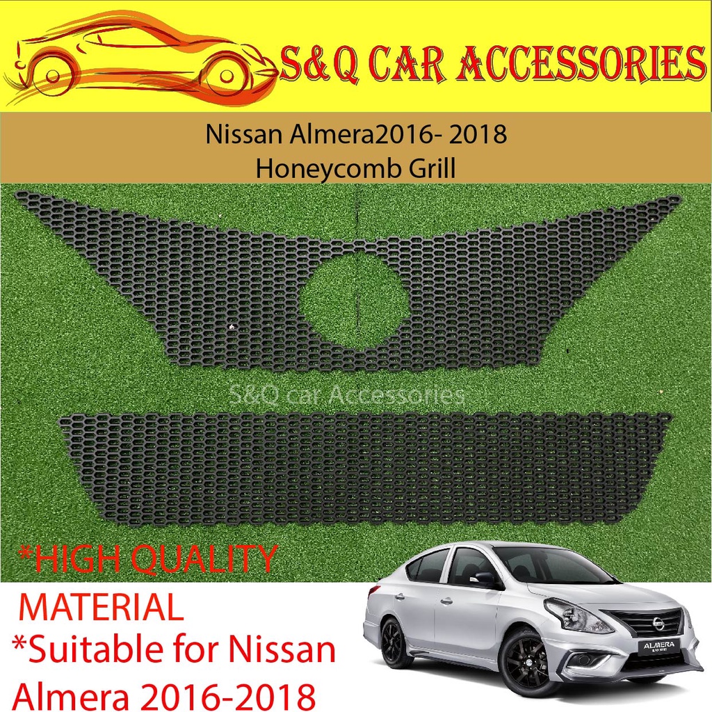 Nissan Almera 2016- 2018 Honeycomb Grill | Shopee Malaysia