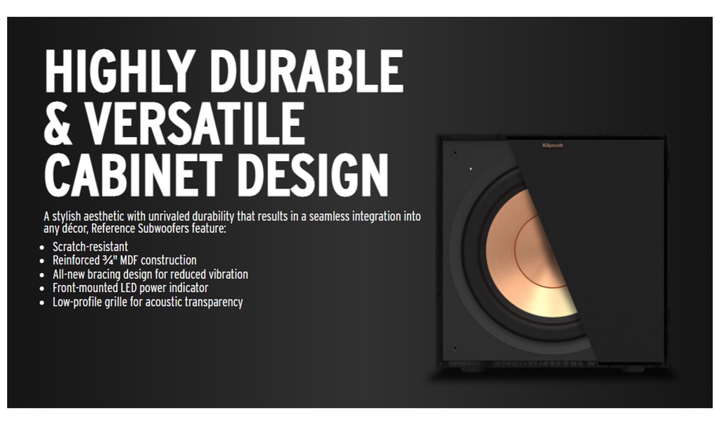 KLIPSCH R-101SW 300 WATTS 10" ACTIVE SUBWOOFER R101SW | Shopee Malaysia