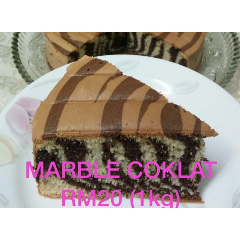 Kek oren/kek coklat/kek marble pelangi/kek marble coklat | Shopee Malaysia