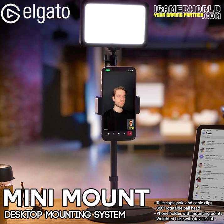 Elgato Mini Mount Desktop Mounting System For Podcast / Lighting /Phone | Shopee Malaysia