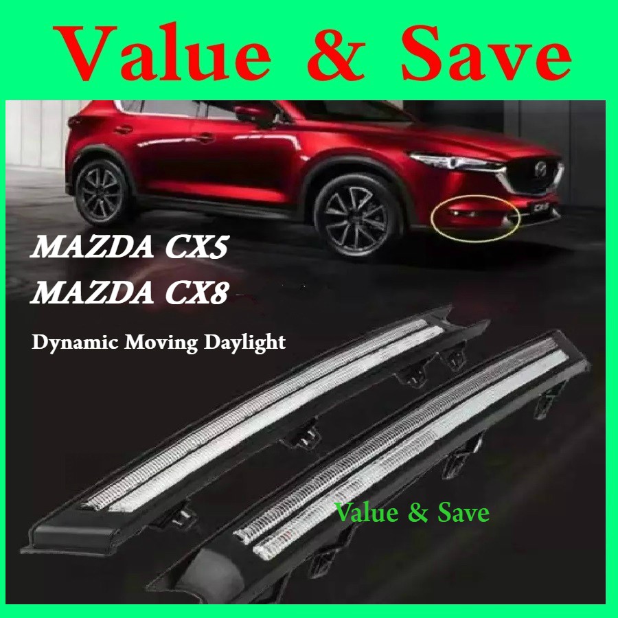 Mazda CX-5 CX5 2018 - 2023 CX8 CX-8 Dynamic Moving Daylight Daytime Running Light (2 Ton ...