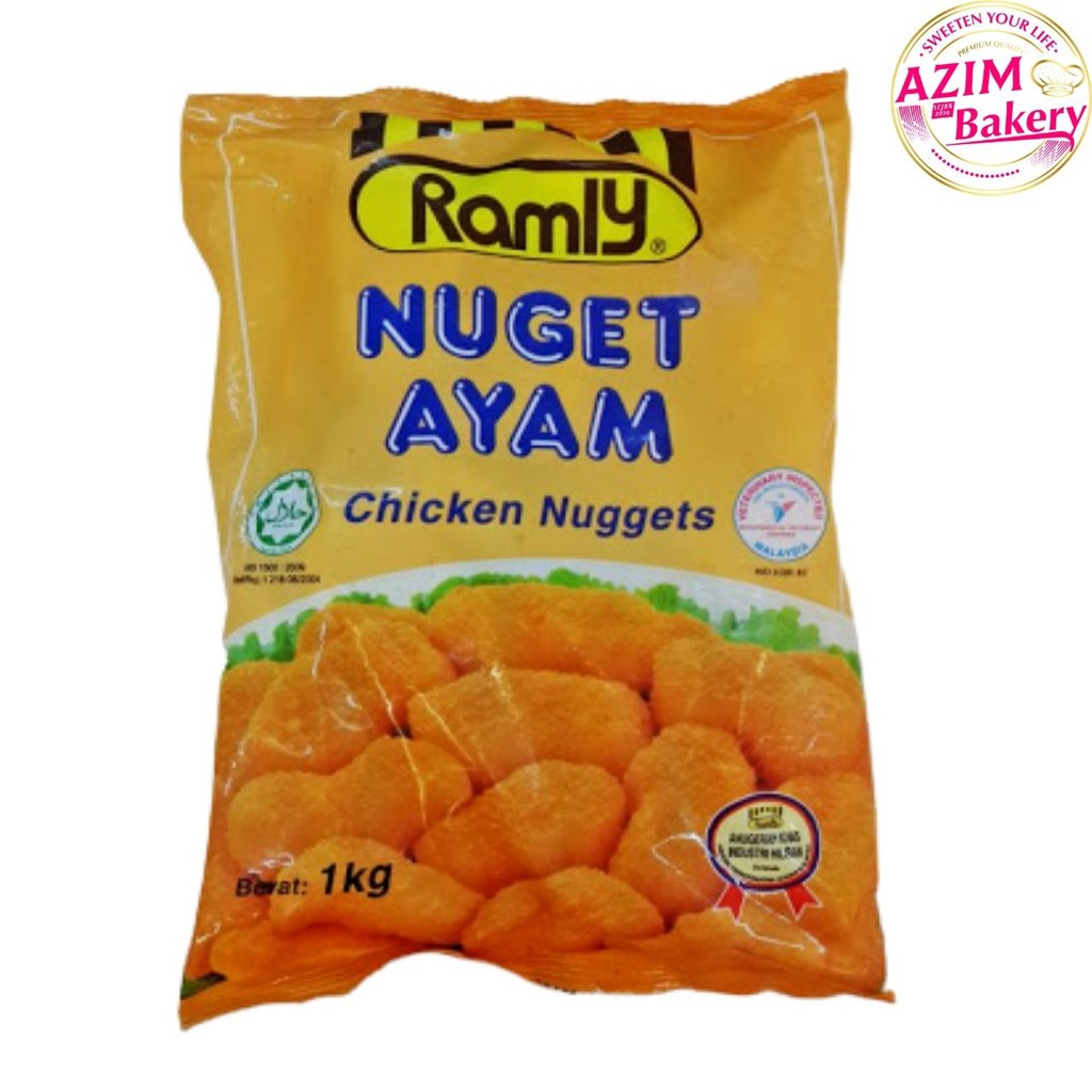 (NO COD,ONLY ONLINE PAYMENT)Ramly Chicken Nugget (1kg) Nuget Ayam ...