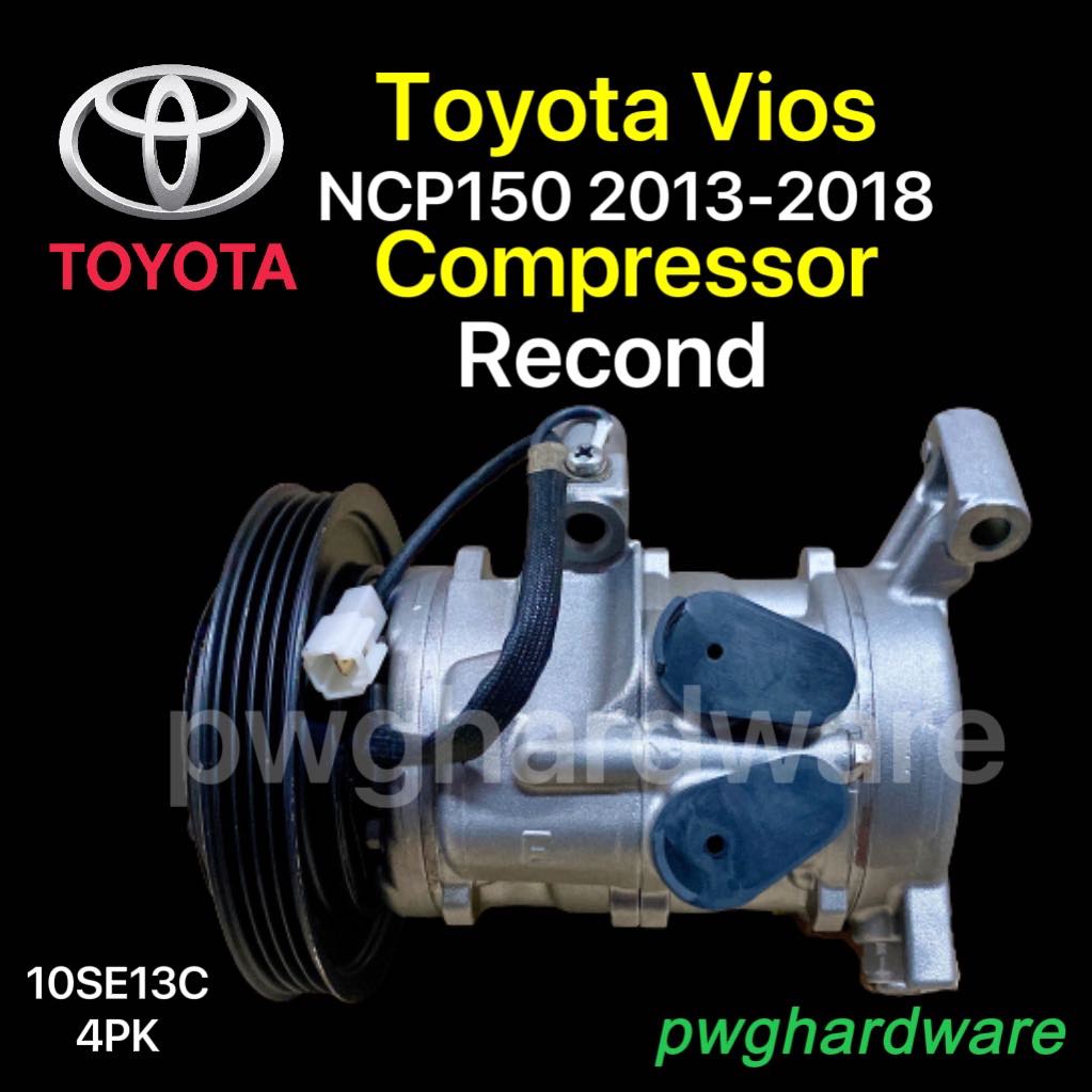 Recond AirCond Compressor Toyota Vios NCP150 2013-2018 / Kompressor ...