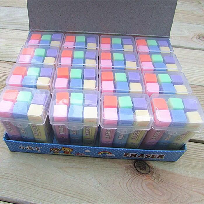 [ Ready Stock ] 1Box 6 Pcs Erasers For Kids Rubber Stationery Eraser ...