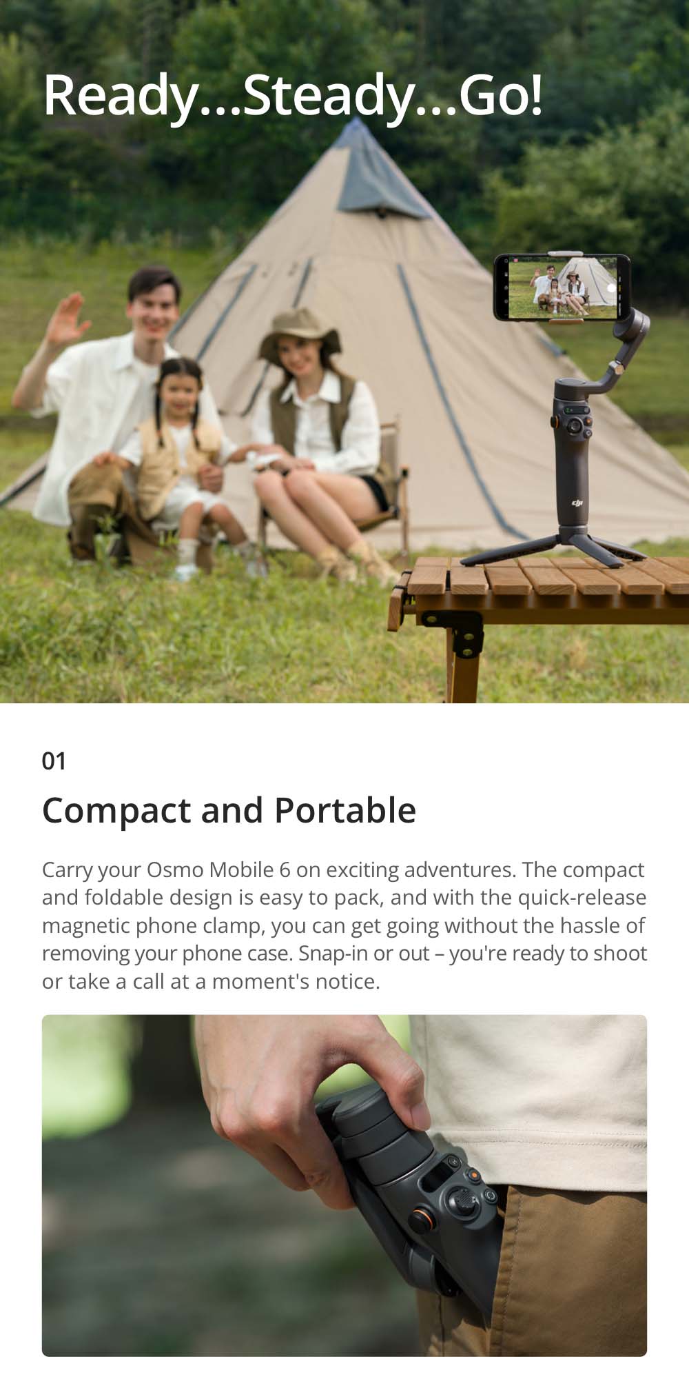 DJI Osmo Mobile 6 - Smartphone Gimbal Stabilizer | 3-Axis Stabilization ...