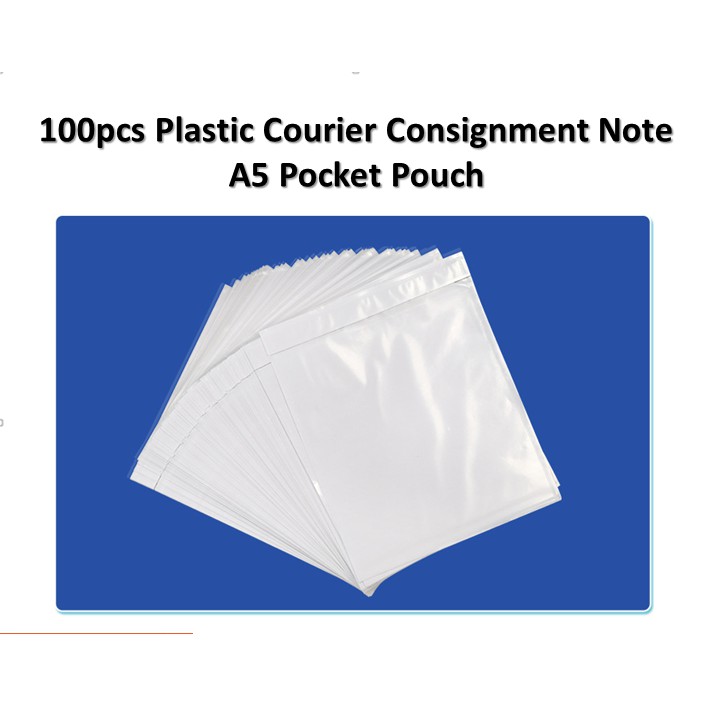100pcs/SET Plastic Courier Consignment Note Shipping Label Bill A5 ...