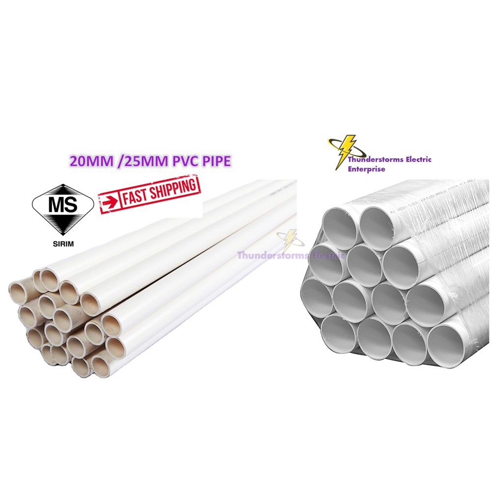 4.5 FEET 20mm 3/4'' / 25mm 1'' PVC ELECTRICAL CONDUIT PIPE / 20mm 3/4 ...