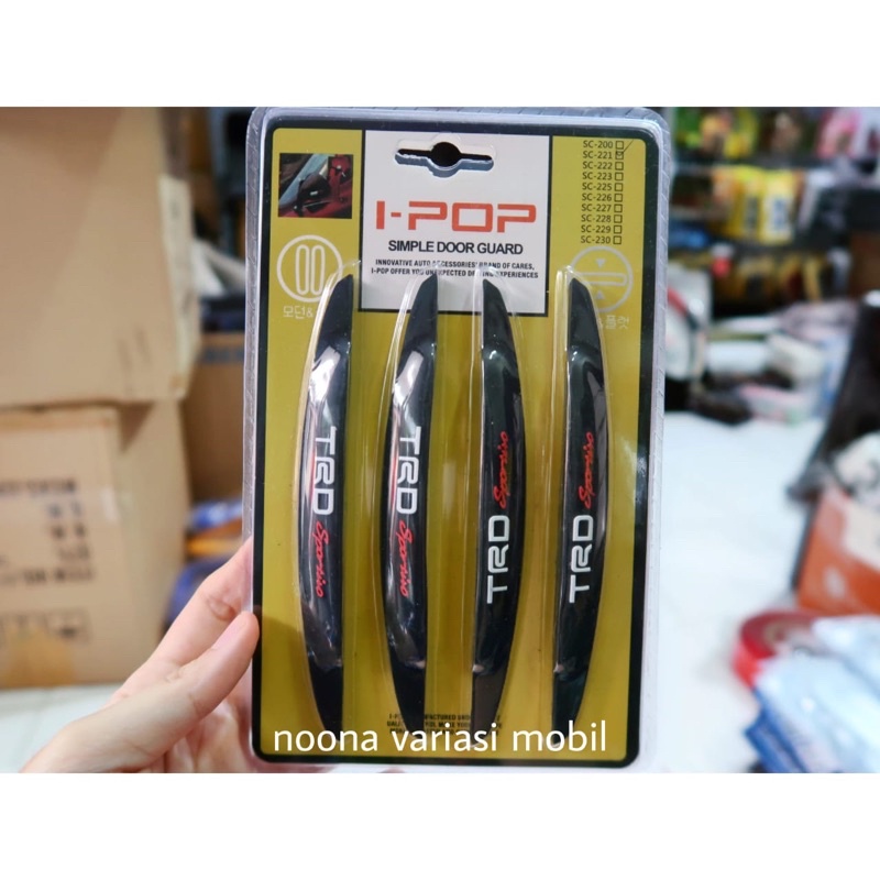 Ipop trd doorguard crescent moon model rubber door safety for toyota ...
