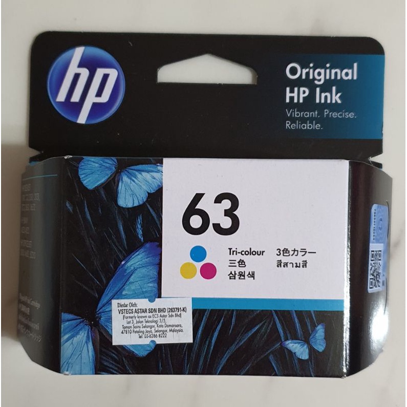 Original Hp 63 and 63XL Black And Color Ink 100% Original | Shopee Malaysia