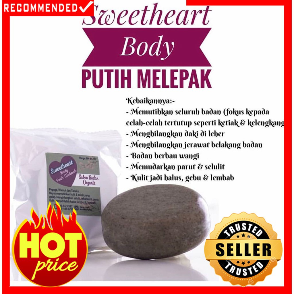 🔥[HOT ITEM]🔥 100% ORIGINAL SWEETHEART BODY WHITENING PUTIH MELEPAK ...