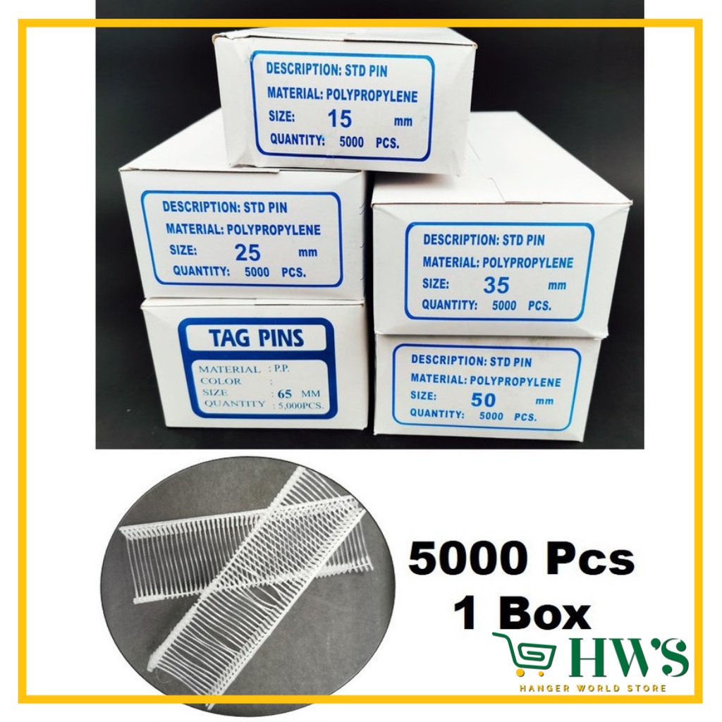 HWS TAGGING PIN / PRICE TAGGING TAG / 1 BOX 5000PCS | Shopee Malaysia