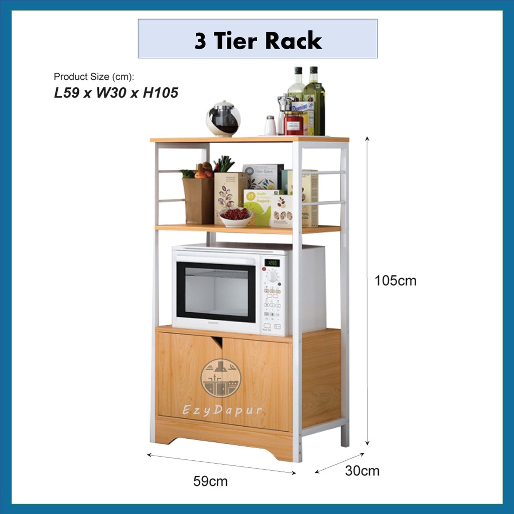 EZYD 3 Tier Oven Rack / Multipurpose Rack / Kitchen Storage / Kitchen ...