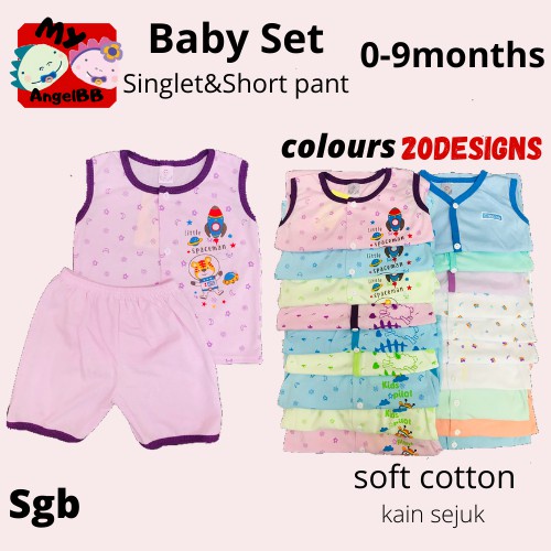 Baby singlet set,Newborn baby wear ,baby cloth baju bayi set sleeve ...