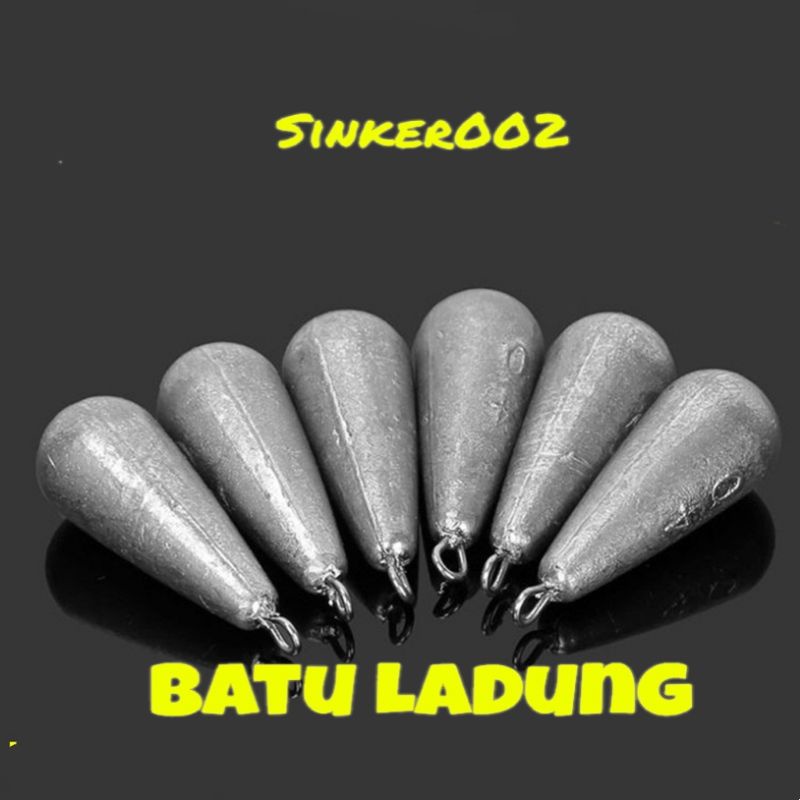[READY STOCK] Sinker002 Batu Ladung Pancing Laut / Sungai Fishing Sinker Bottom Lead SINKER 10g ...
