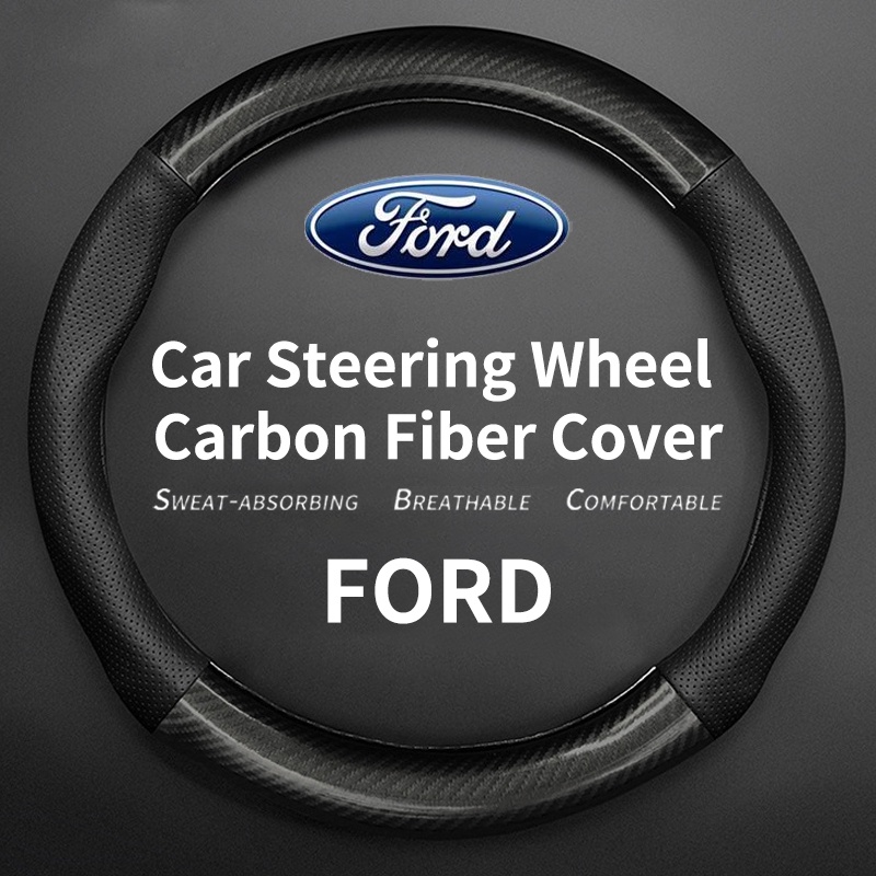 Ford Carbon Fiber Car Steering Wheel Cover Protector Cover For Ranger ...