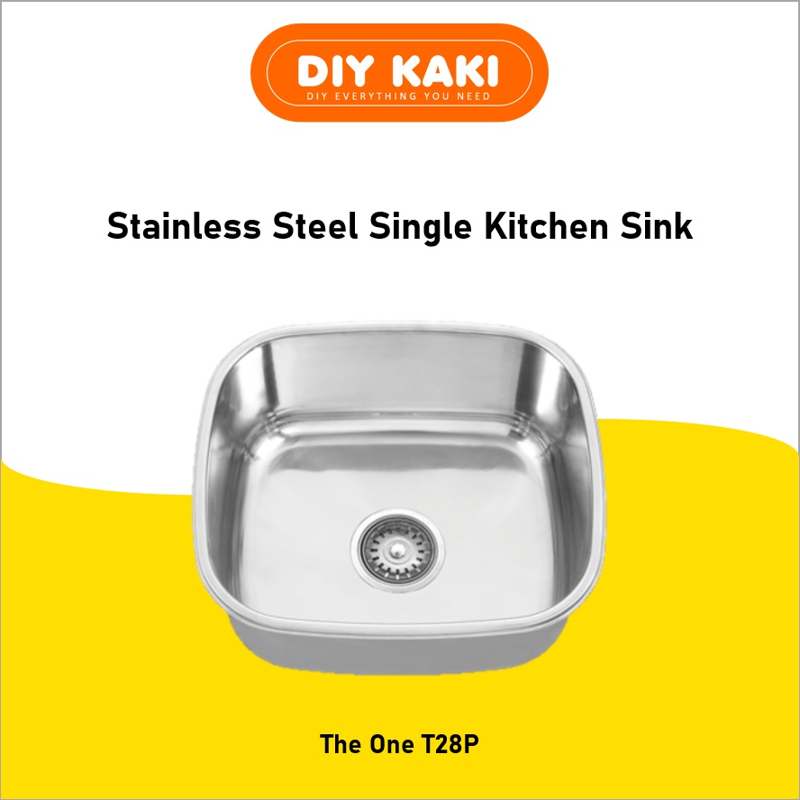 [THE ONE] Stainless Steel Kitchen Single Bowl Sink | Sinki Dapur T ...