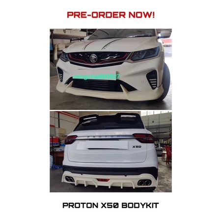 Proton X50 Bodykit ABS FRONT &REAR SKIRT INCUDED COLOR BOLEH PILIH ...