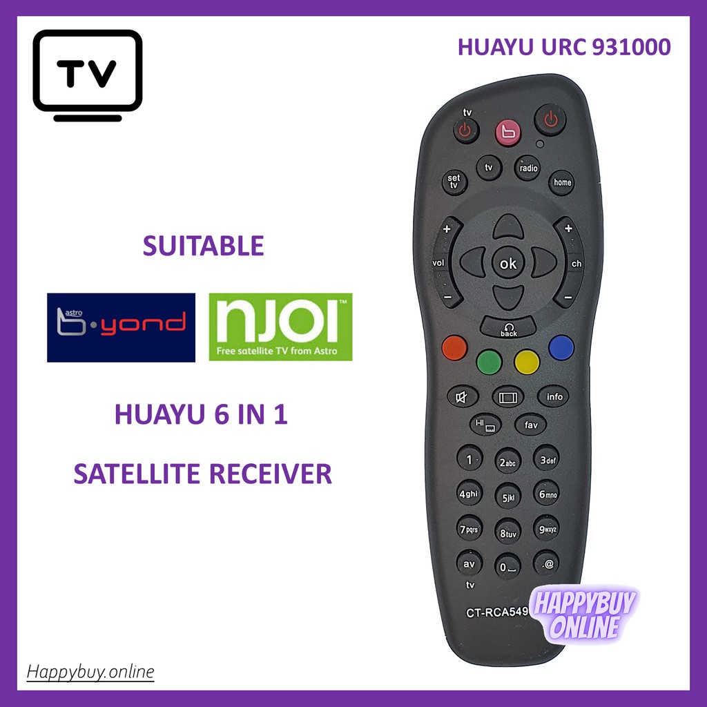 @STRO Remote Control 6 IN 1 (URC931000) @STRO STC Decorder Remote ...