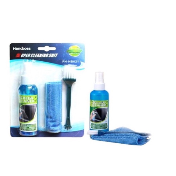 3 in 1 Cleaning Kit Laptop Phone Screen Cleaner Pembersih Brush Pencuci ...