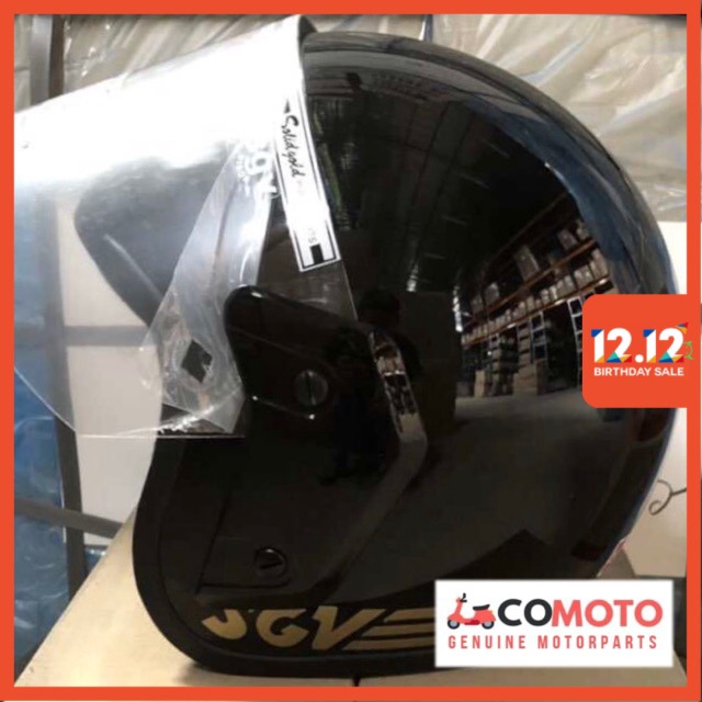 SGV Visorex AV Helmet (Black) Retro Limited edition | Shopee Malaysia