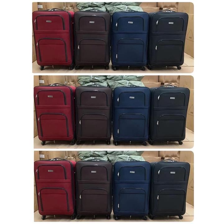 LARGE SIZE 28" INCH EXPANDABLE COTTON POLYESTER FABRIC NYLON TRAVEL ...