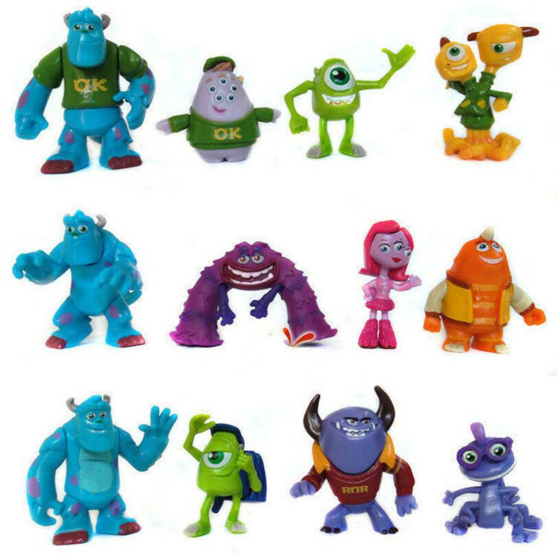 12 Engaging Pcs Monsters University Sully Mike Anime Figurine Set For ...